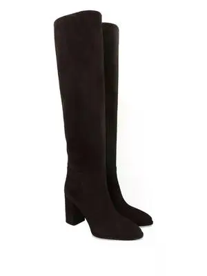 LE SILLA Suede Knee-high Boots With Block Heel