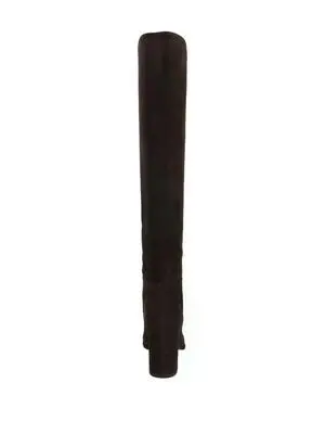 LE SILLA Suede Knee-high Boots With Block Heel