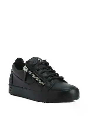 GIUSEPPE ZANOTTI Gail Glitter Detail Low-top Sneakers - Black
