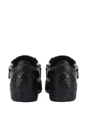 GIUSEPPE ZANOTTI Gail Glitter Detail Low-top Sneakers - Black