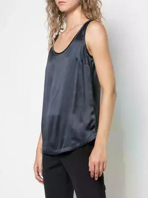 Brunello Cucinelli Silk Tank Top - Blue