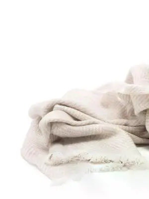 Brunello Cucinelli Herringbone Cashmere Scarf