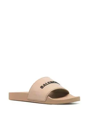 Balenciaga Logo-embossed Slides