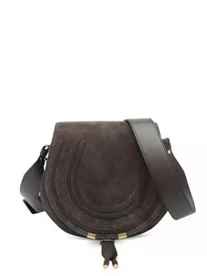 Chloé Marcie Suede Crossbody Bag - Brown