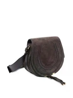 Chloé Marcie Suede Crossbody Bag - Brown