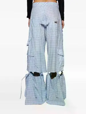 Natasha Zinko Checked-pattern Cargo Trousers