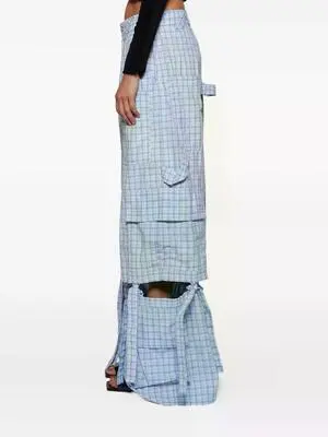 Natasha Zinko Checked-pattern Cargo Trousers