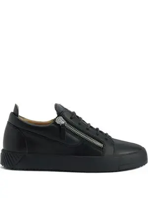 GIUSEPPE ZANOTTI Frankie Zip-detail Sneakers - Black