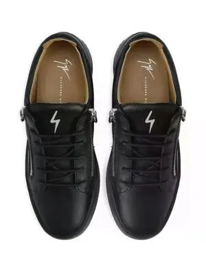 GIUSEPPE ZANOTTI Frankie Zip-detail Sneakers - Black