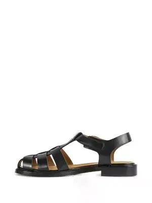 Church's Leather Lattice Flat Sandals