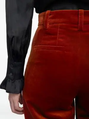 Zadig&Voltaire Wide-leg Velvet Trousers - Red