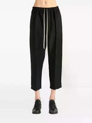 Rick Owens Virgin Wool Cropped Trousers