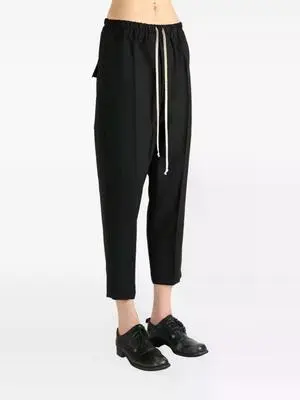 Rick Owens Virgin Wool Cropped Trousers