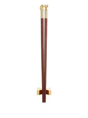 Shanghai Tang Animal-head Chopsticks - Brown