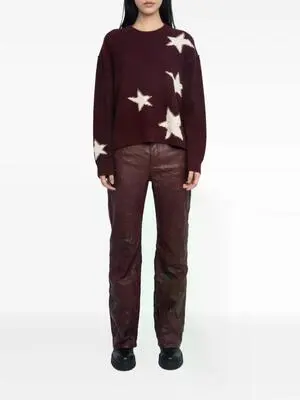 Zadig&Voltaire Star-pattern Cashmere Jumper - Red