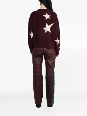 Zadig&Voltaire Star-pattern Cashmere Jumper - Red