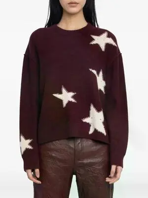 Zadig&Voltaire Star-pattern Cashmere Jumper - Red