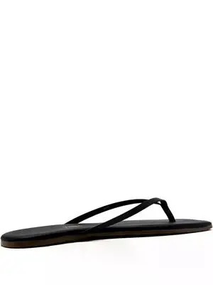 Tkees Lily Leather Flip-flops - Black