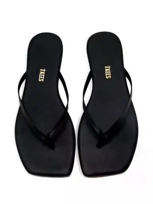 Tkees Lily Leather Flip-flops - Black