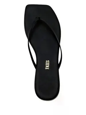 Tkees Lily Leather Flip-flops - Black