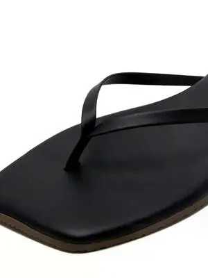 Tkees Lily Leather Flip-flops - Black