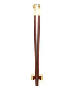 Shanghai Tang Animal-head Chopsticks - Brown