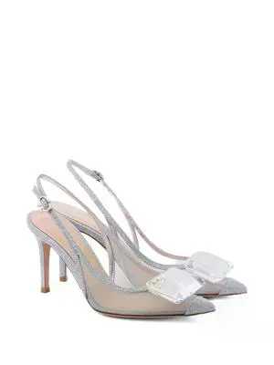 GIANVITO ROSSI Jaipur Gemstone-embellished Slingback Pumps