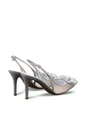 GIANVITO ROSSI Jaipur Gemstone-embellished Slingback Pumps