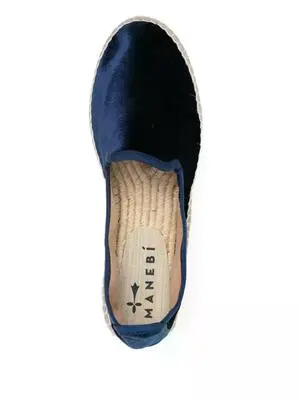 Manebí Monaco Velvet Platform Espadrilles
