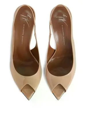 GIUSEPPE ZANOTTI 90mm Intriigo Heeled Sandals - Neutrals