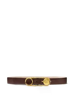 Versace Safety Pin Buckle Belt - Brown
