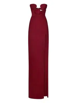 NENSI DOJAKA Cut-out Side-slit Maxi Dress