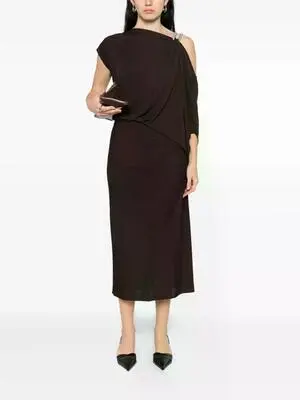 TOM FORD Asymmetric Dress - Brown