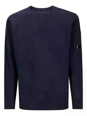 C.P. COMPANY Raglan-sleeve Crew-neck Sweater - Black