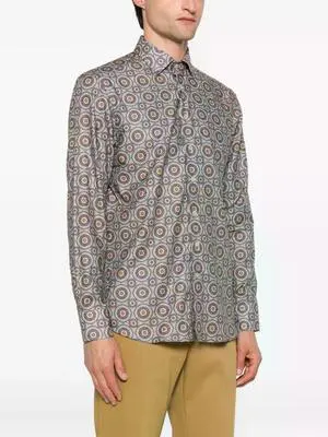 Etro Patterned Long-sleeve Shirt - Blue