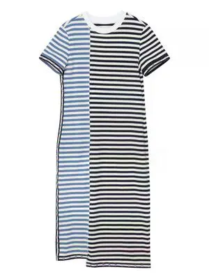 3.1 Phillip Lim Striped Panelled Midi Dress