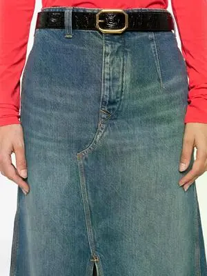 Victoria Beckham A-line Denim Skirt