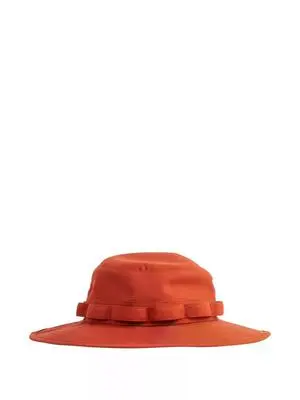 Sacai Embroidered-logo Hat - Orange