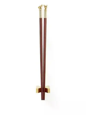Shanghai Tang Animal-head Chopsticks - Brown