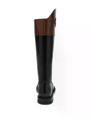 Moschino Contrast-panel Knee-high Boots