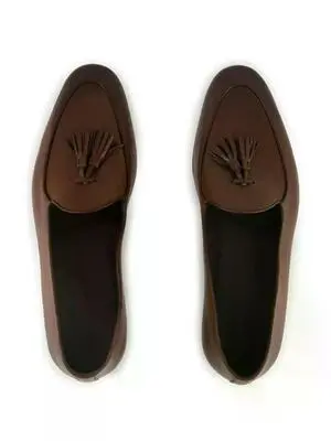 Manolo Blahnik Lennox Tasselled Loafers - Brown