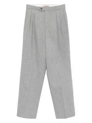 TWINSET Pinstriped Pleated Trousers