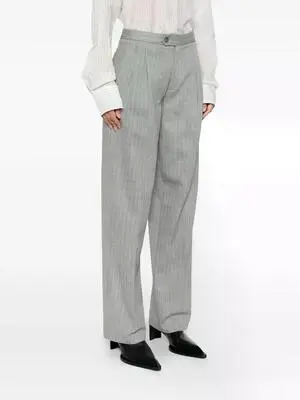 TWINSET Pinstriped Pleated Trousers