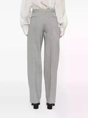 TWINSET Pinstriped Pleated Trousers