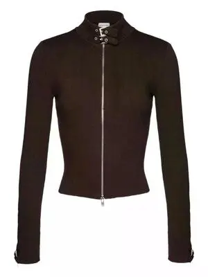 Magda Butrym Zip-front Ribbed Top