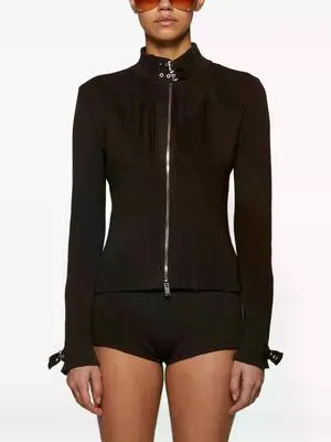 Magda Butrym Zip-front Ribbed Top