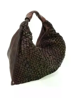 CAMPOMAGGI Woven Leather Shoulder Bag
