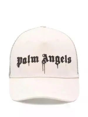 Palm Angels Logo-print Trucker Cap - White