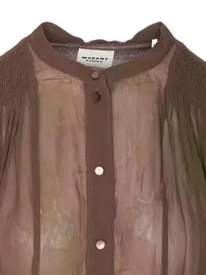 MARANT ETOILE Button-front Sheer Shirt