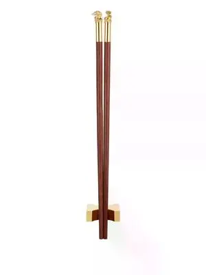 Shanghai Tang Animal-head Chopsticks - Brown